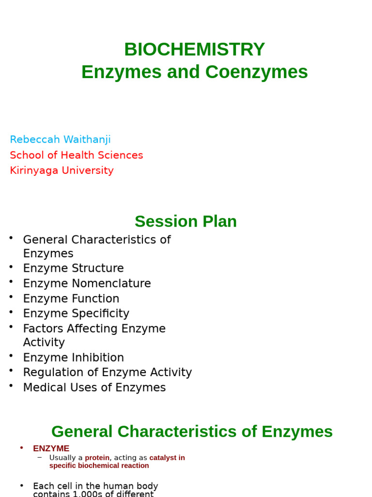 Enzymes Biochemistry | PDF | Enzyme | Enzyme Inhibitor