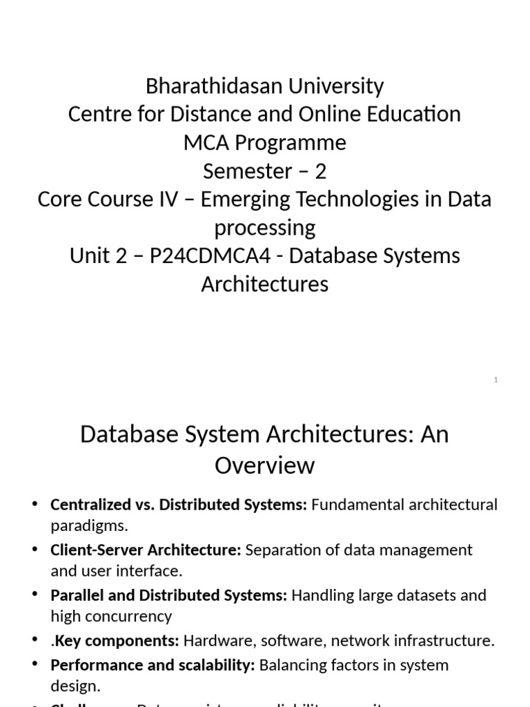 P24CDMCA4_unit2[1] | PDF | Parallel Computing | Client–Server Model