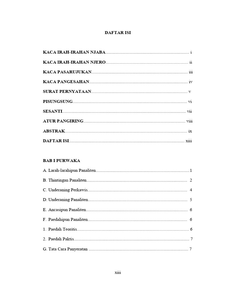 Daftar Isi | PDF