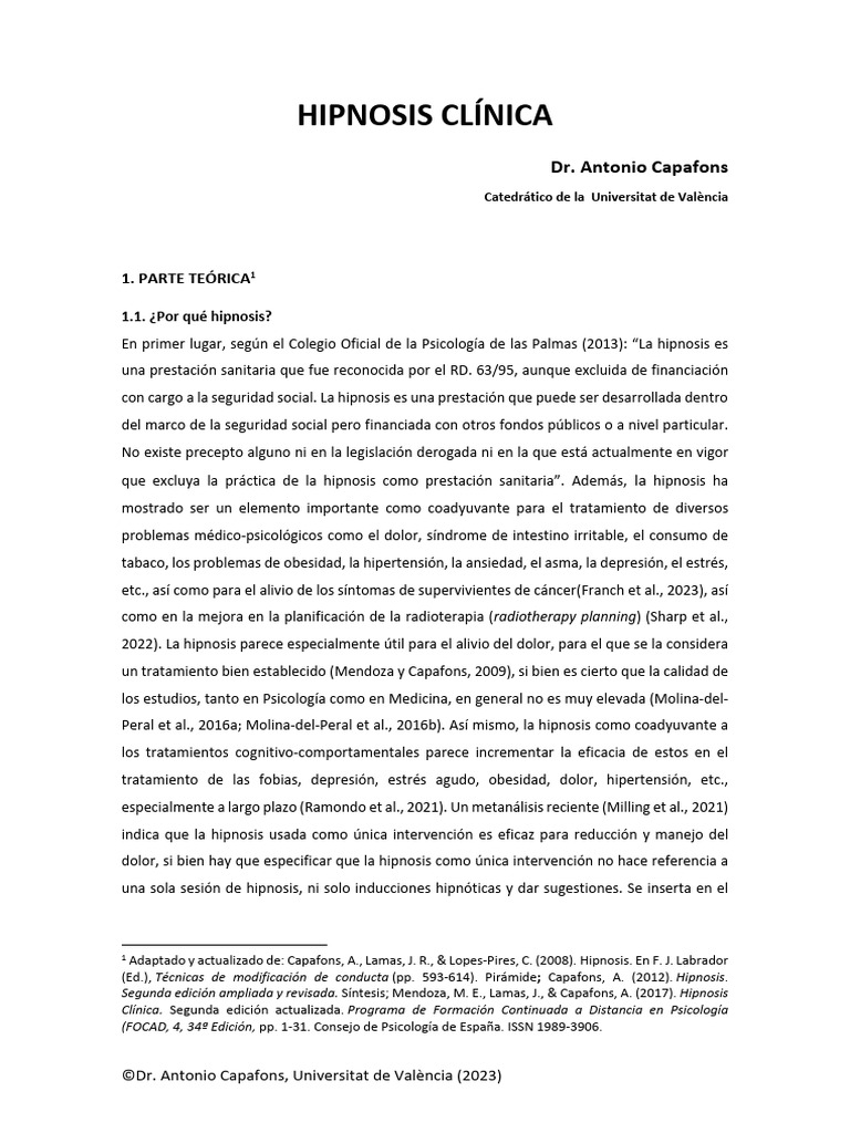 HIPNOSIS | PDF | Hipnosis | Sicología