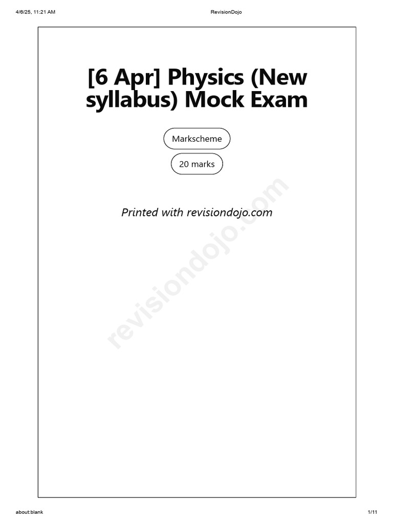 Phys Mark | PDF | Motion (Physics) | Theoretical Physics