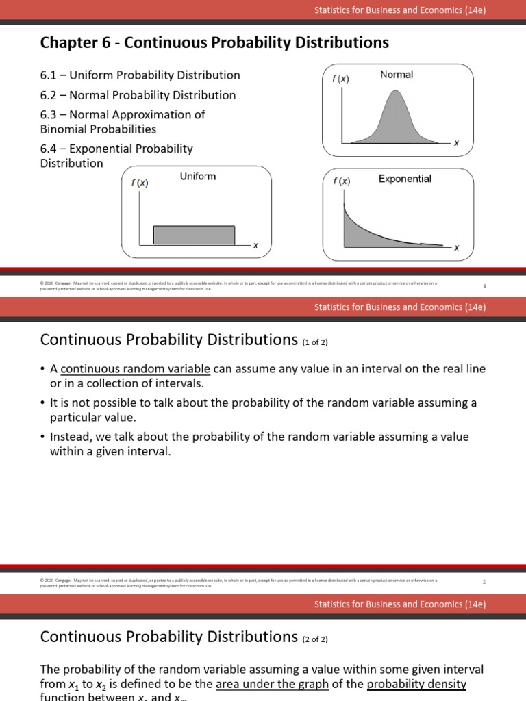 Chapter 6 Session 15 Normal Distribution | PDF | Normal Distribution | Variance