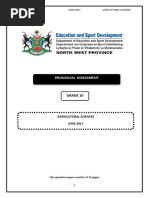 2025 Term 1 AGRS Grade 10 Test | PDF | Grazing | Agriculture