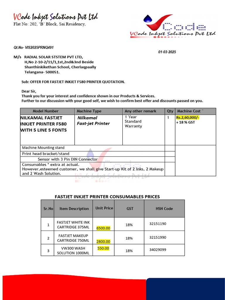 VIS2025PRNQ491_NILKAMAL_WIGHT_FASTJET_F580_PRINTER_QUOTATION__-_RADIAL_SOLAR_STSTEM_PVT_LTD[1 ...