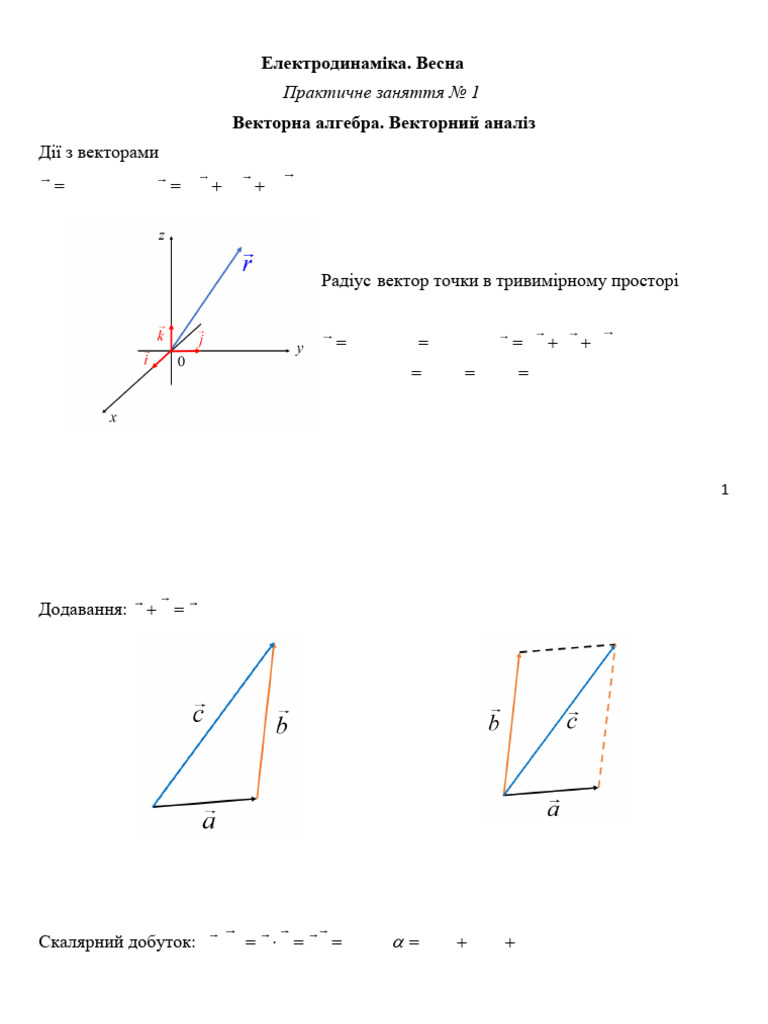 Electrodyn Praktyka N1 Spring-2025 | PDF