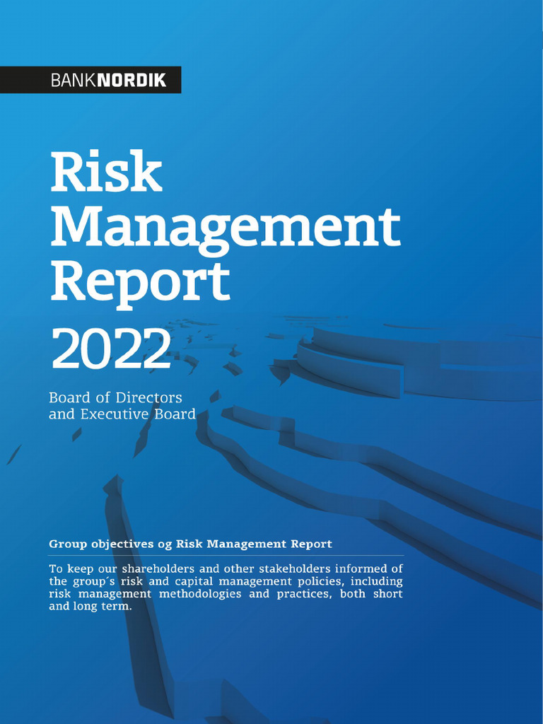 Risk Management Report 2022-Bank Nordik | PDF | Credit | Finance ...