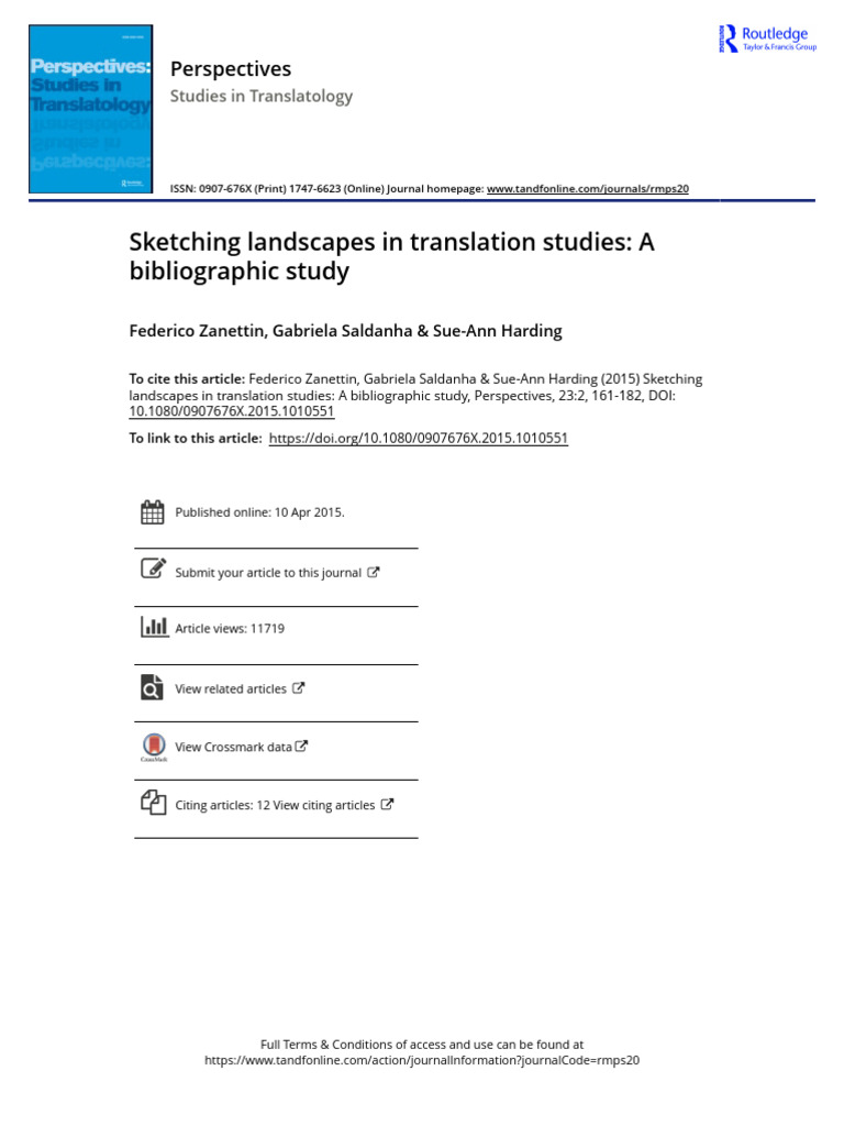 00-Sketching Landscapes in Translation Studies - A Bibliographic Study ...