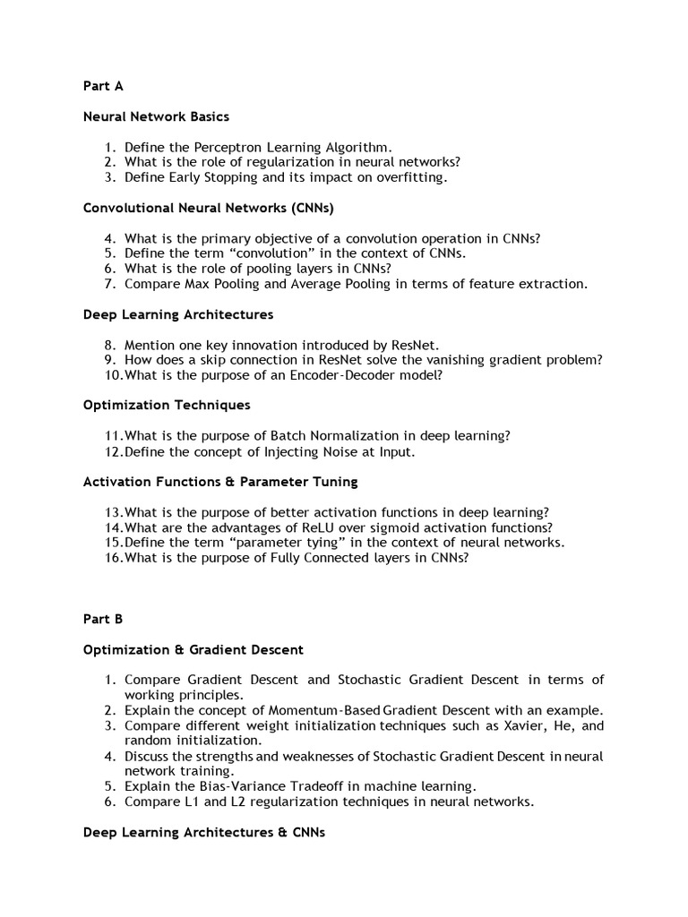 Question Bank Advanced CO1, CO2 | PDF | Deep Learning | Statistical Classification