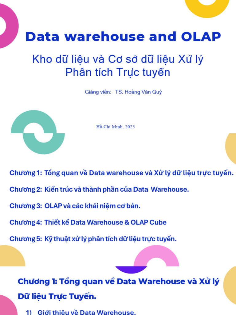 Data Warehouse OLAP Chapter 2 | PDF