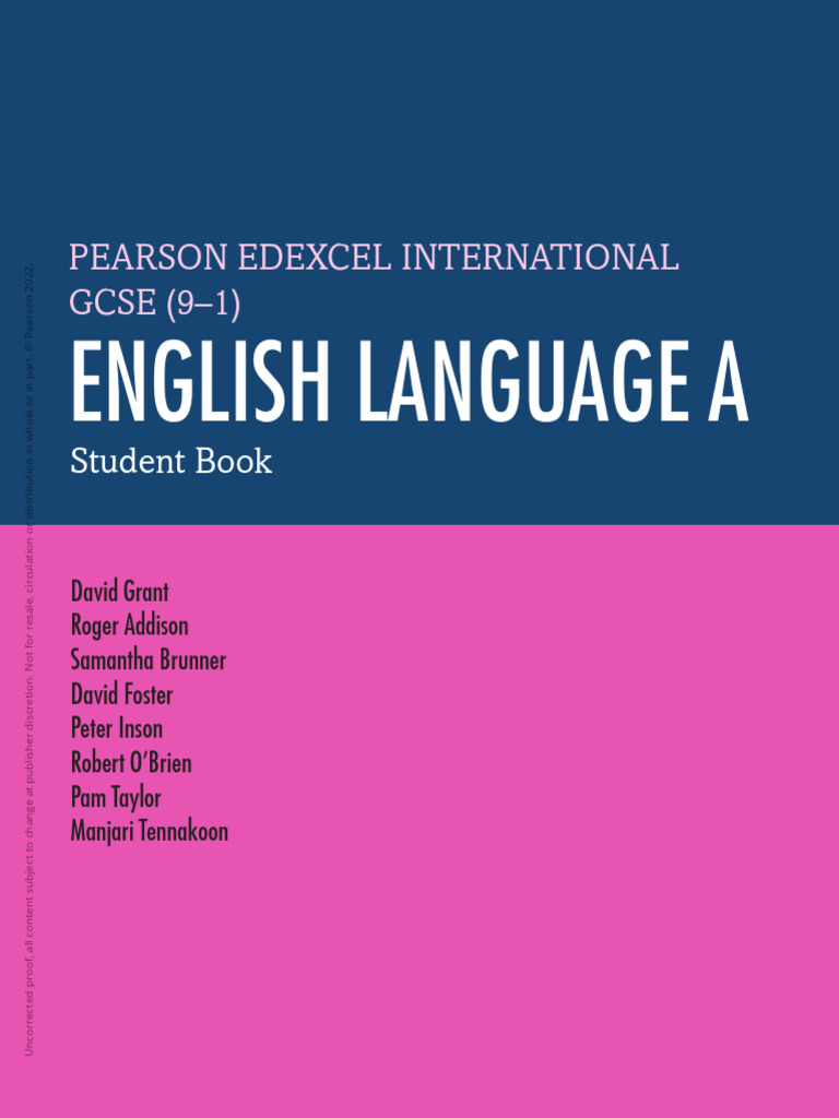 Edexcel International GCSE English Guide | PDF | Senses | Writing