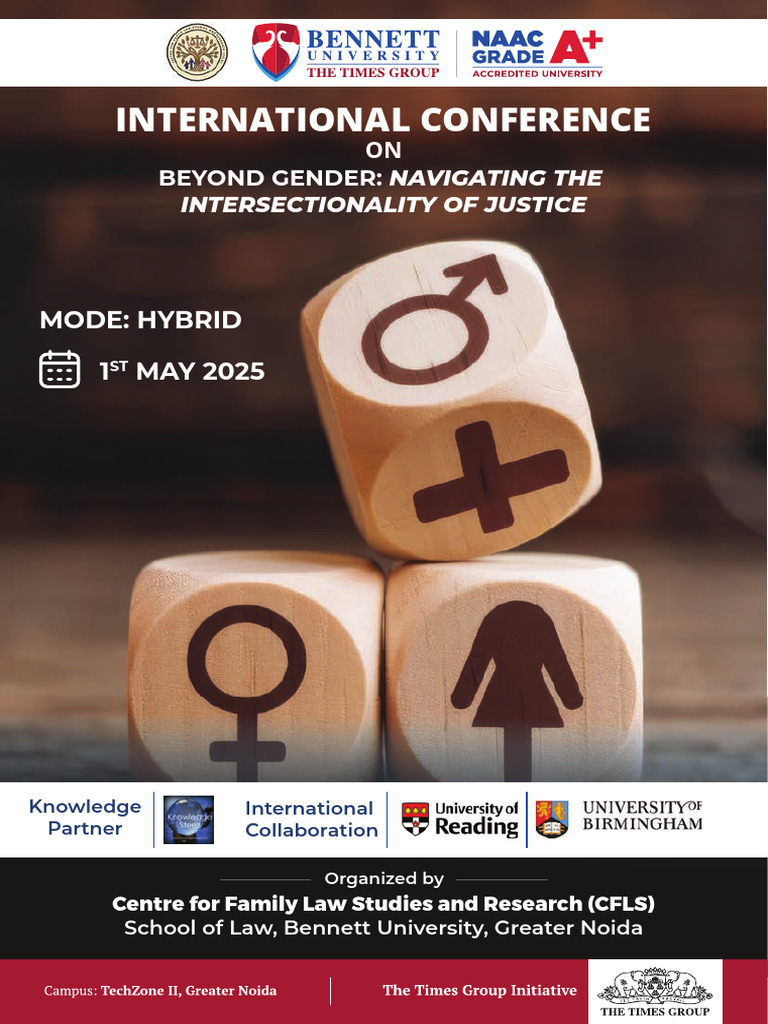 International Conference Beyond Gender Brochure | PDF | Intersectionality | Gender Equality