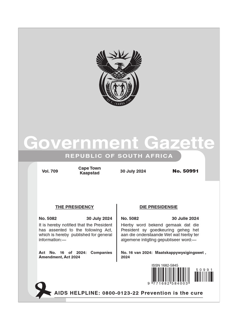 Companies Amendment Act 16 of 2024 | PDF