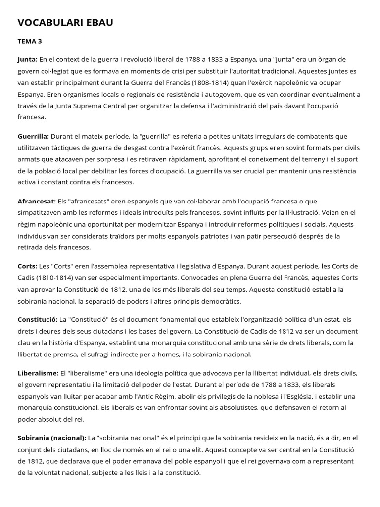 Vocabulari Ebau | PDF