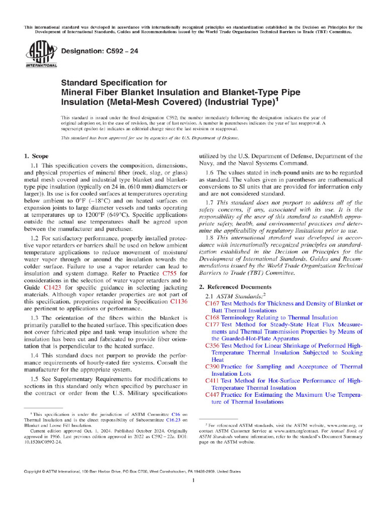 Astm C592-24 | PDF