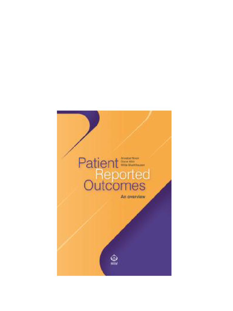 Patient Reported Outcomes An Overview 1st Edition Annabel Nixon Diane ...