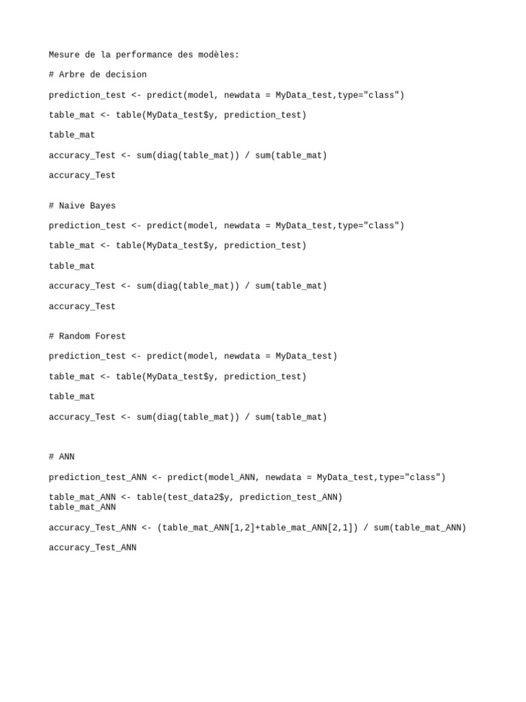 Mesures de Performance | PDF