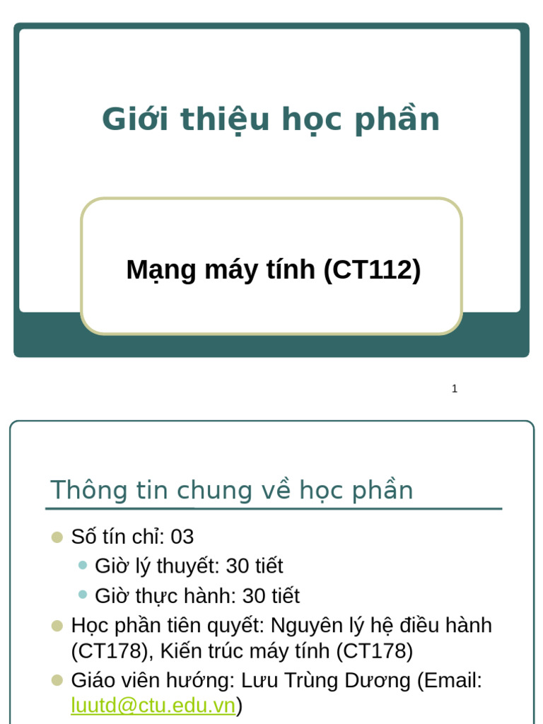 Gioi Thieu Mon Hoc | PDF