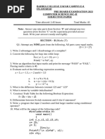 BCA 1st SEM FINAL QUESTION PAPERS Feb 2024 | PDF | Pointer (Computer Programming) | Computer ...
