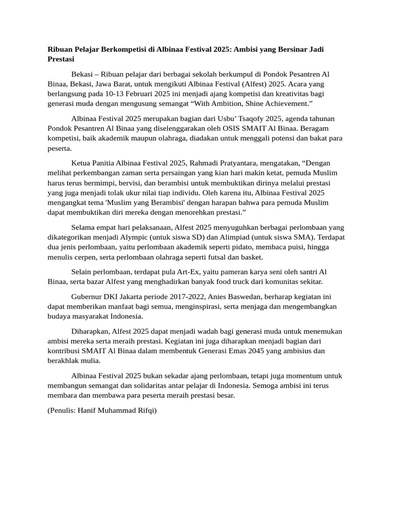 Artikel Alfest 2025 (Draf) | PDF