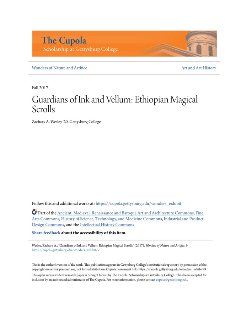 Guardians of Ink and Vellum - Ethiopian Magical Scrolls | PDF ...