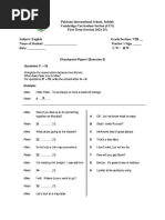 Grade 8 Cambridge Science Past Papers | PDF