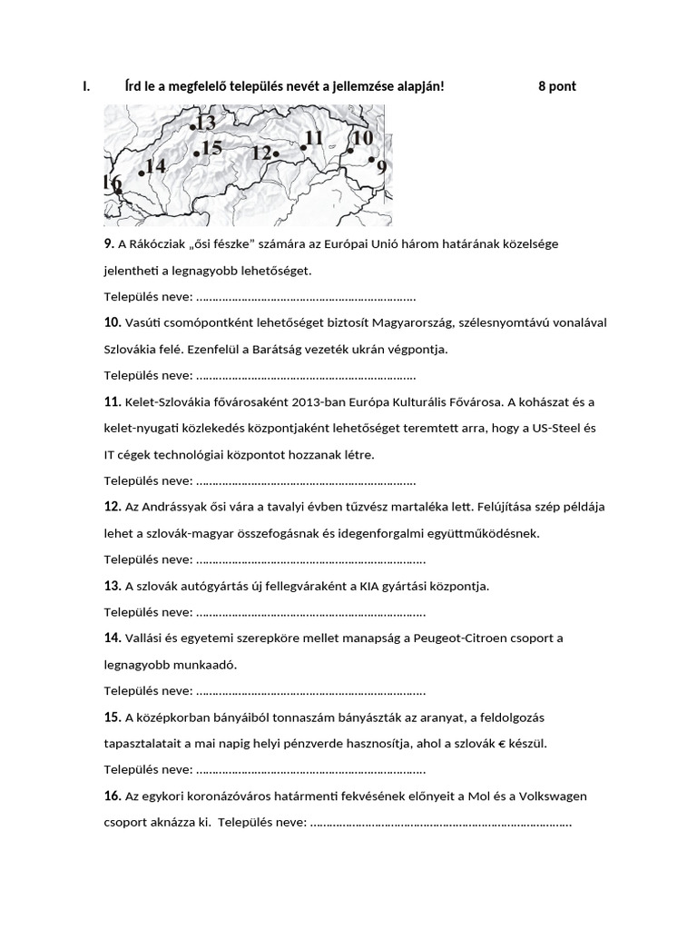 Lóczy-Gyakorló 3. - Térképes Feladatok | PDF