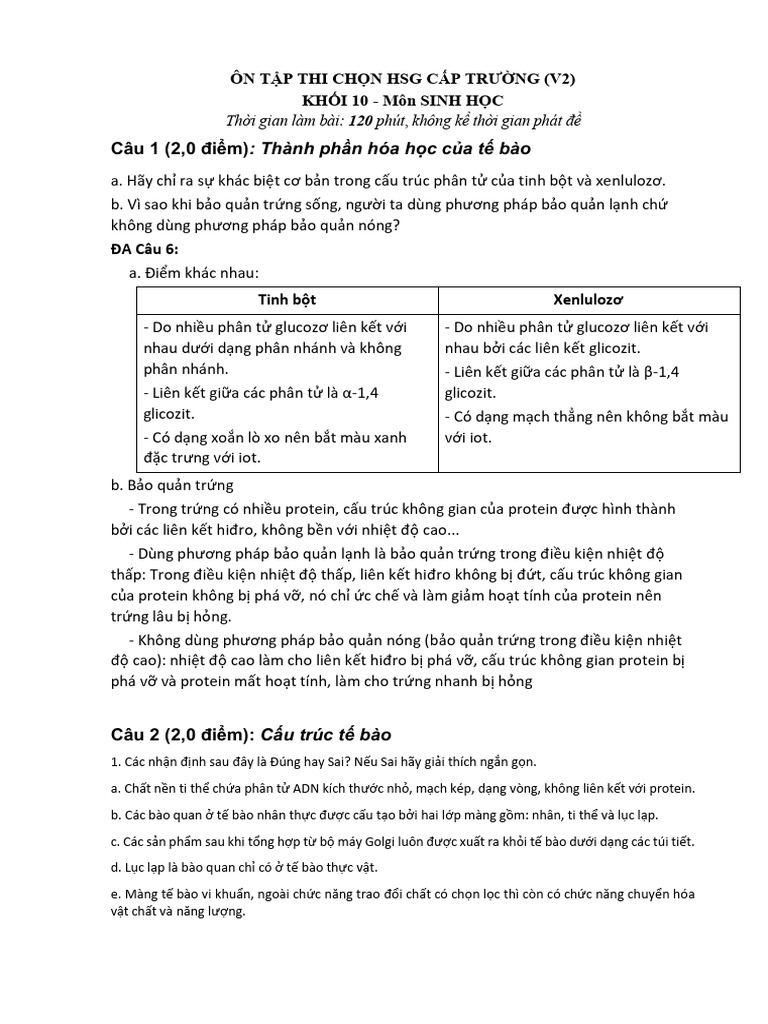 19 Luyện Tập HSG Cấp Trường Vòng 2 (HDC) | PDF