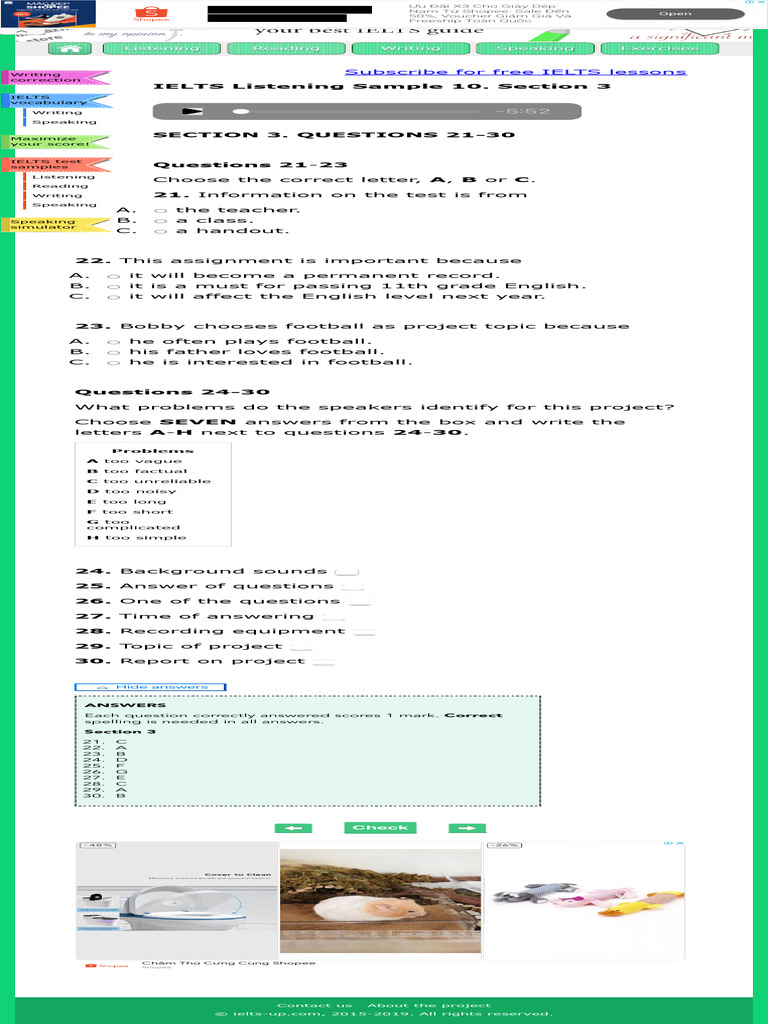 Ielts Listening Practice Section 3 Questions Pdf International