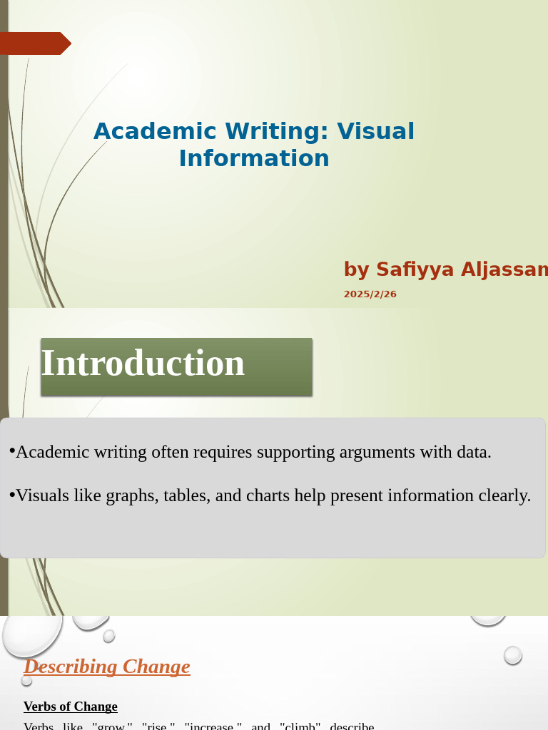 Visual Information in Academic Writing | PDF | Adjective | Adverb