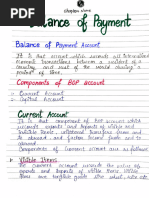 Class 12 Notes - Balance of Payments | PDF | Balance Of Payments ...