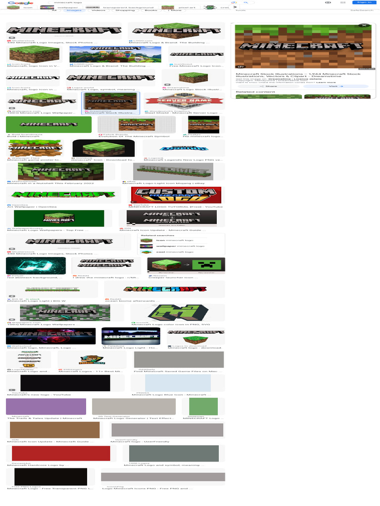 Minecraft Logo - Google Search | PDF | Minecraft | Logos