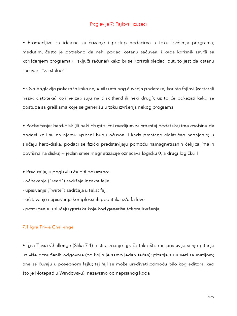 p7 Fajlovi Izuzeci | PDF