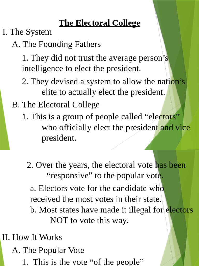 The Electoral College | PDF