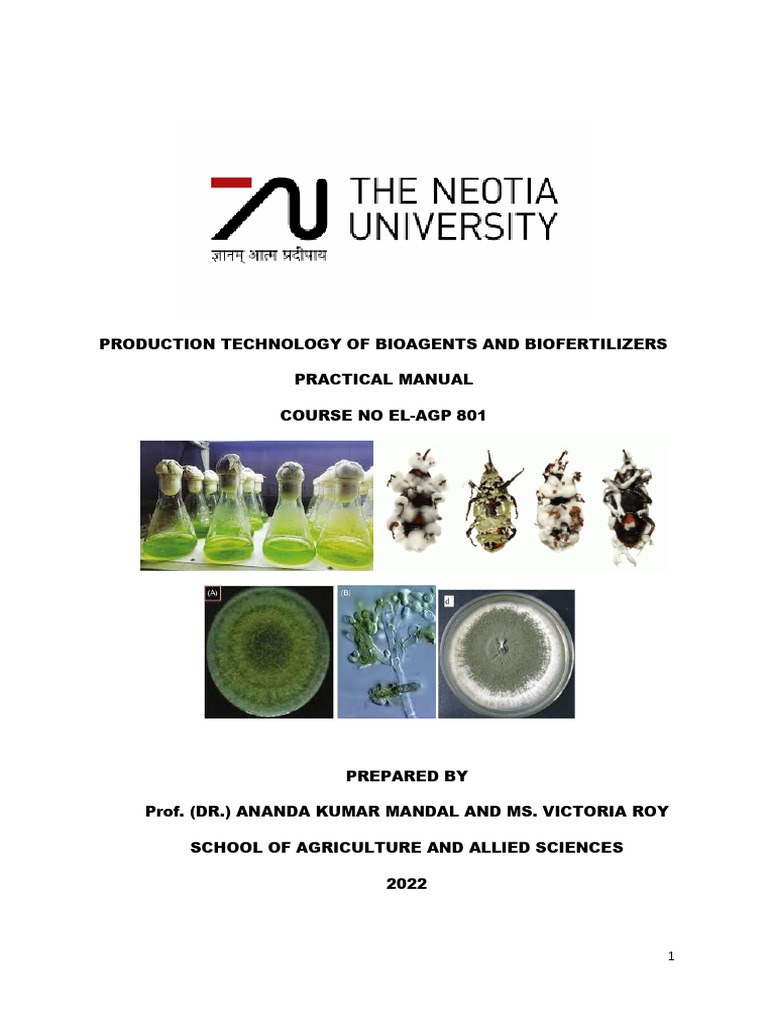 Bioagents and Biofertilizers Manual | PDF | Pesticide | Root