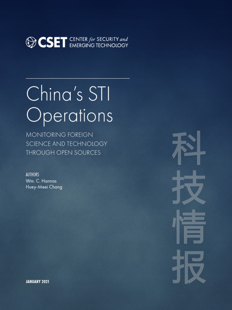 CSET Chinas STI Operations | PDF | Signals Intelligence | Intelligence ...