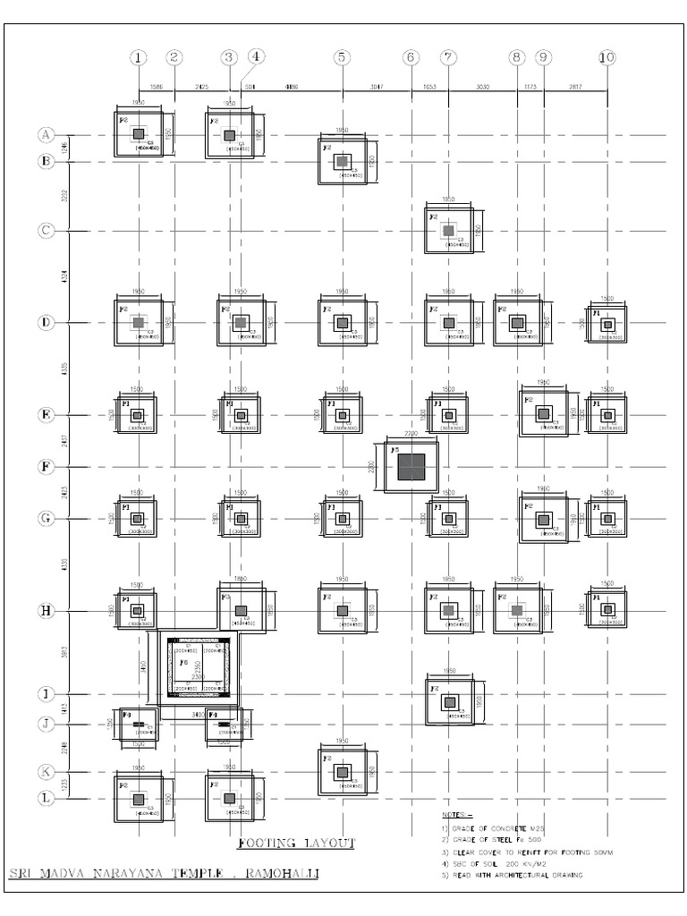 Footing Layout 28.12.24 | PDF