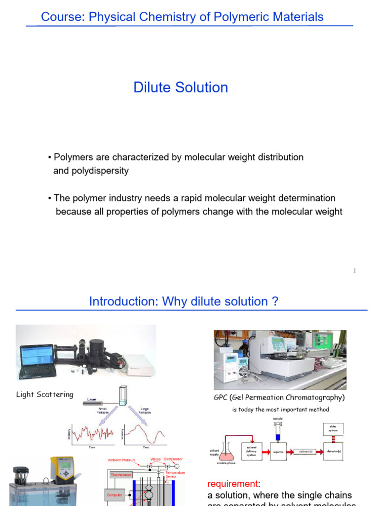 Understanding Dilute Polymer Solutions | PDF | Polymers | Physics