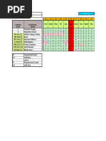 Leave Roster Format - 2025 | PDF