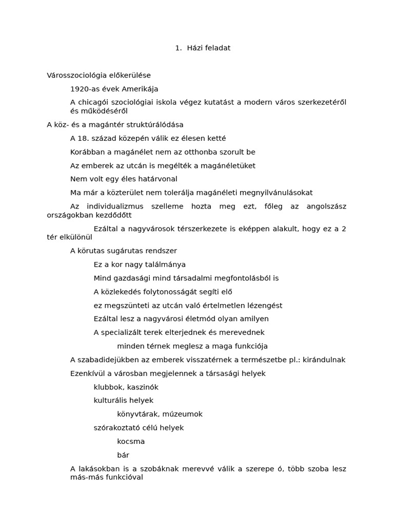 1. Házi feladat | PDF