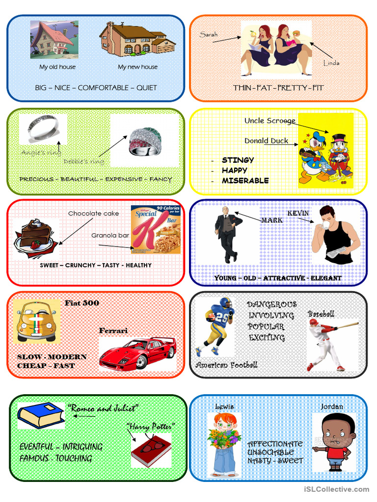 Comparative Conversation Cards | PDF
