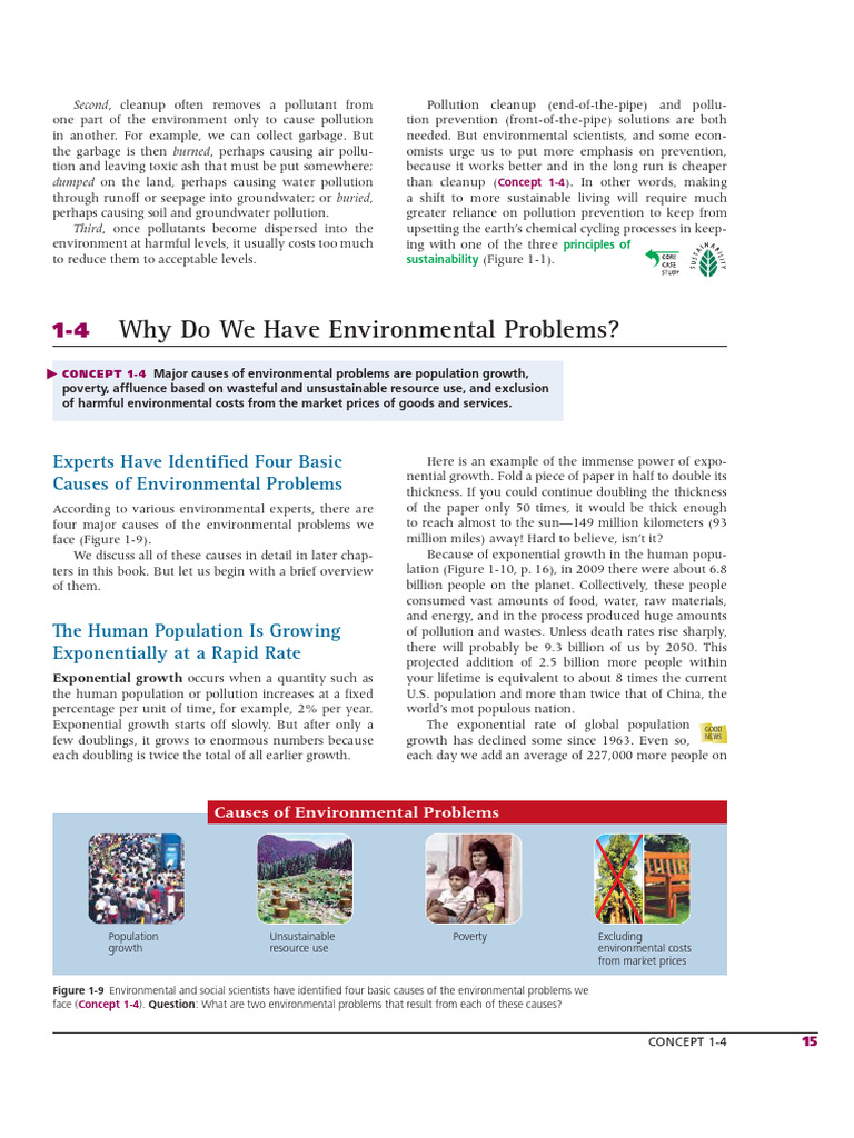Causes of Environmental Problems Explained | PDF | Sustainability ...