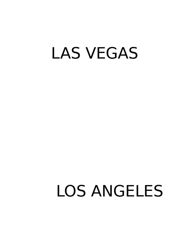 Las Vegas | PDF