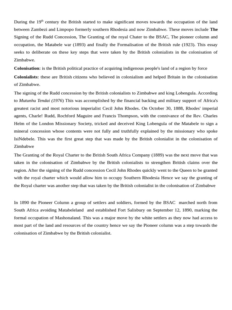 Nass Ass 2 | PDF | Zimbabwe | Rhodesia