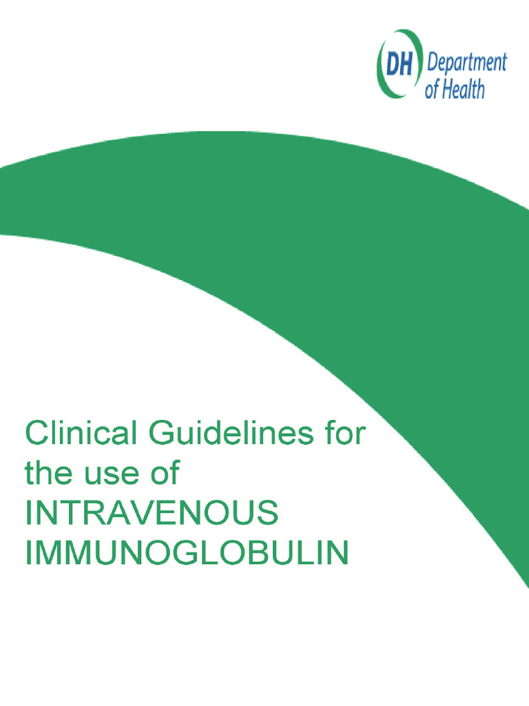 IVIg Clinical Guidelines and Recommendations | PDF | Immunoglobulin G ...
