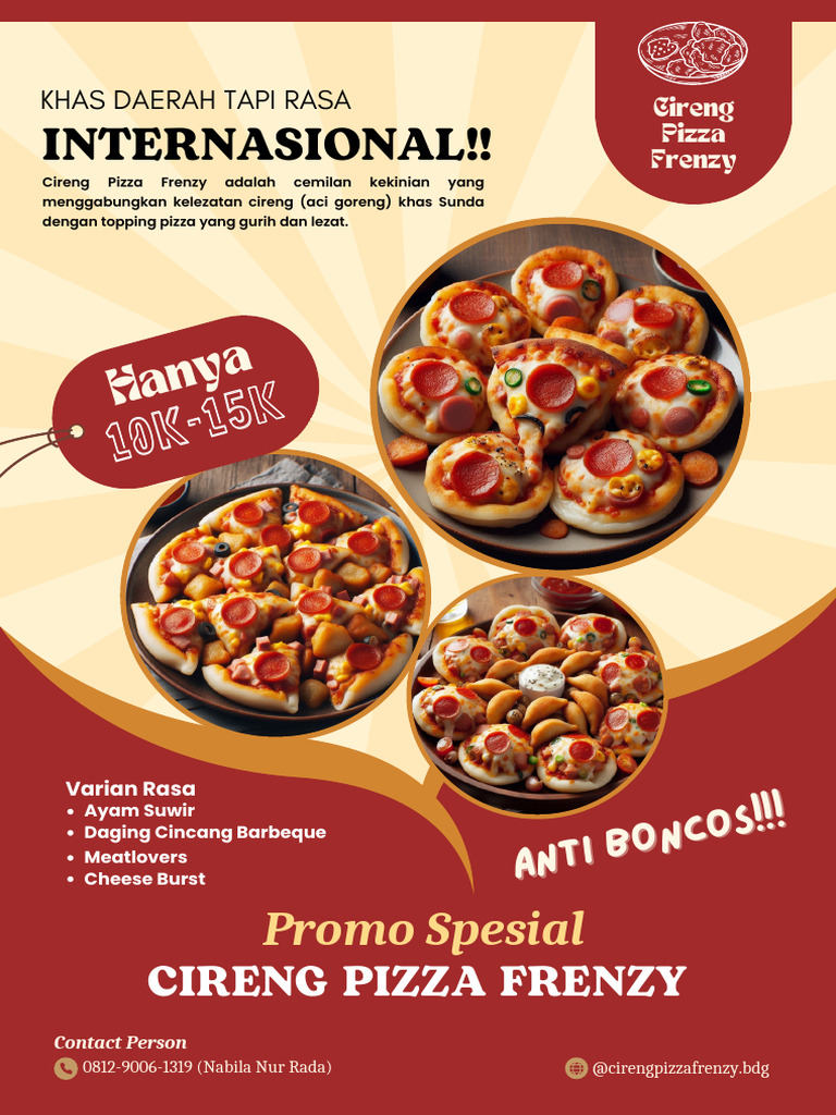 Kelompok 2 - Poster Cireng Pizza Frenzy | PDF