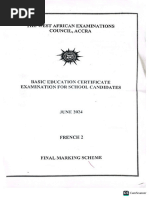 2024 Bece French Sample Questions From Waec | PDF | Vocabulary ...