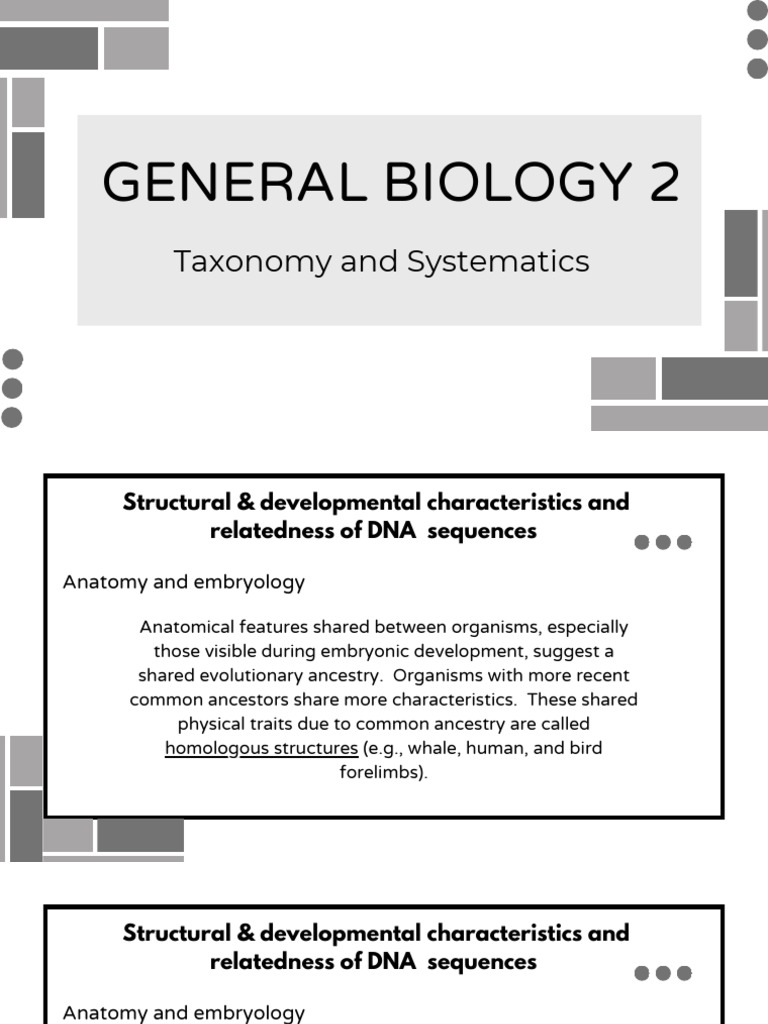 GenBio2 m5 Taxonomy and Systematic - 20250204 - 064405 - 0000 | PDF | Clade | Taxonomy (Biology)