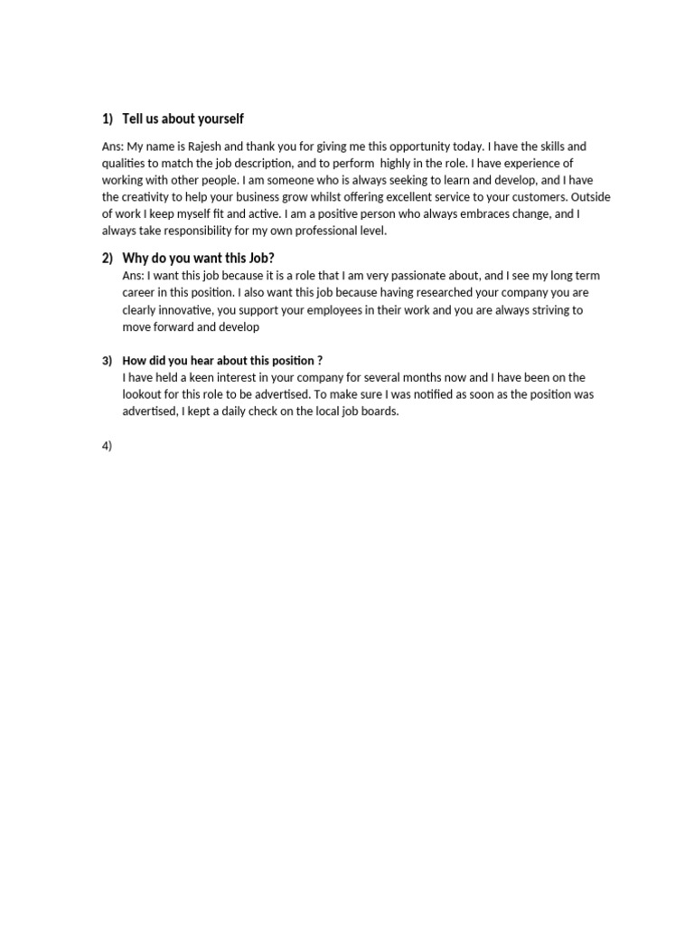Job Interview Preparation Guide | PDF