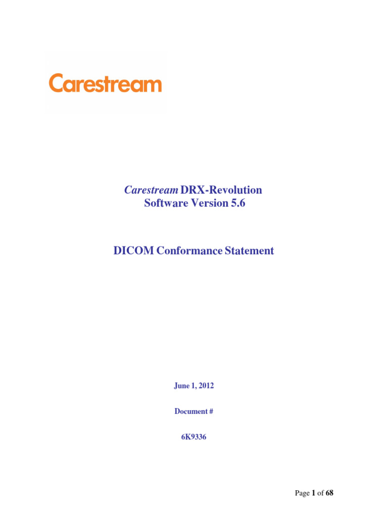 DRX Revolution v5 6 Dicom 6K9336 | PDF | Computer Engineering | Computing