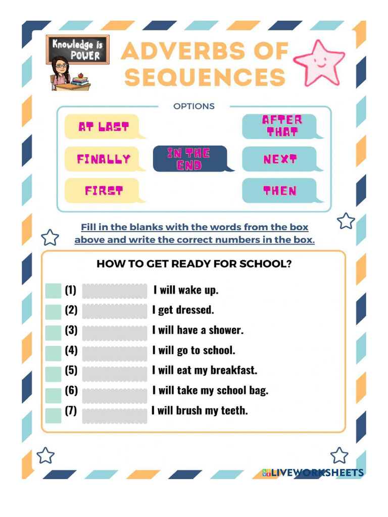 Adverbs of Sequence | PDF